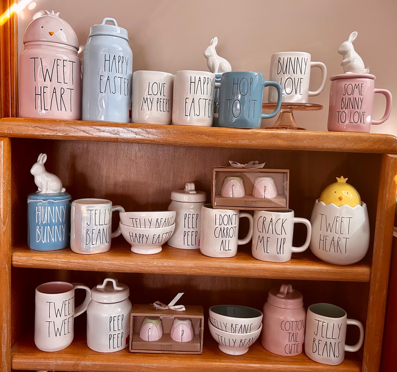Rae Dunn Easter Collection: Large Canisters *mugs, Shakers, Bowl on ...