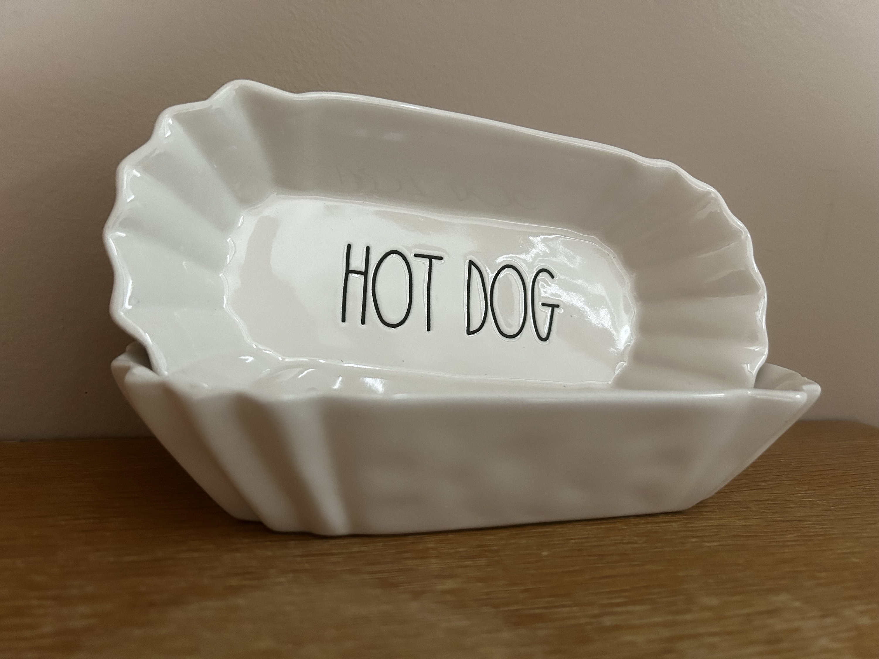 Rae Dunn hot Dog Ceramic Hot Dog Holders/plates - Etsy