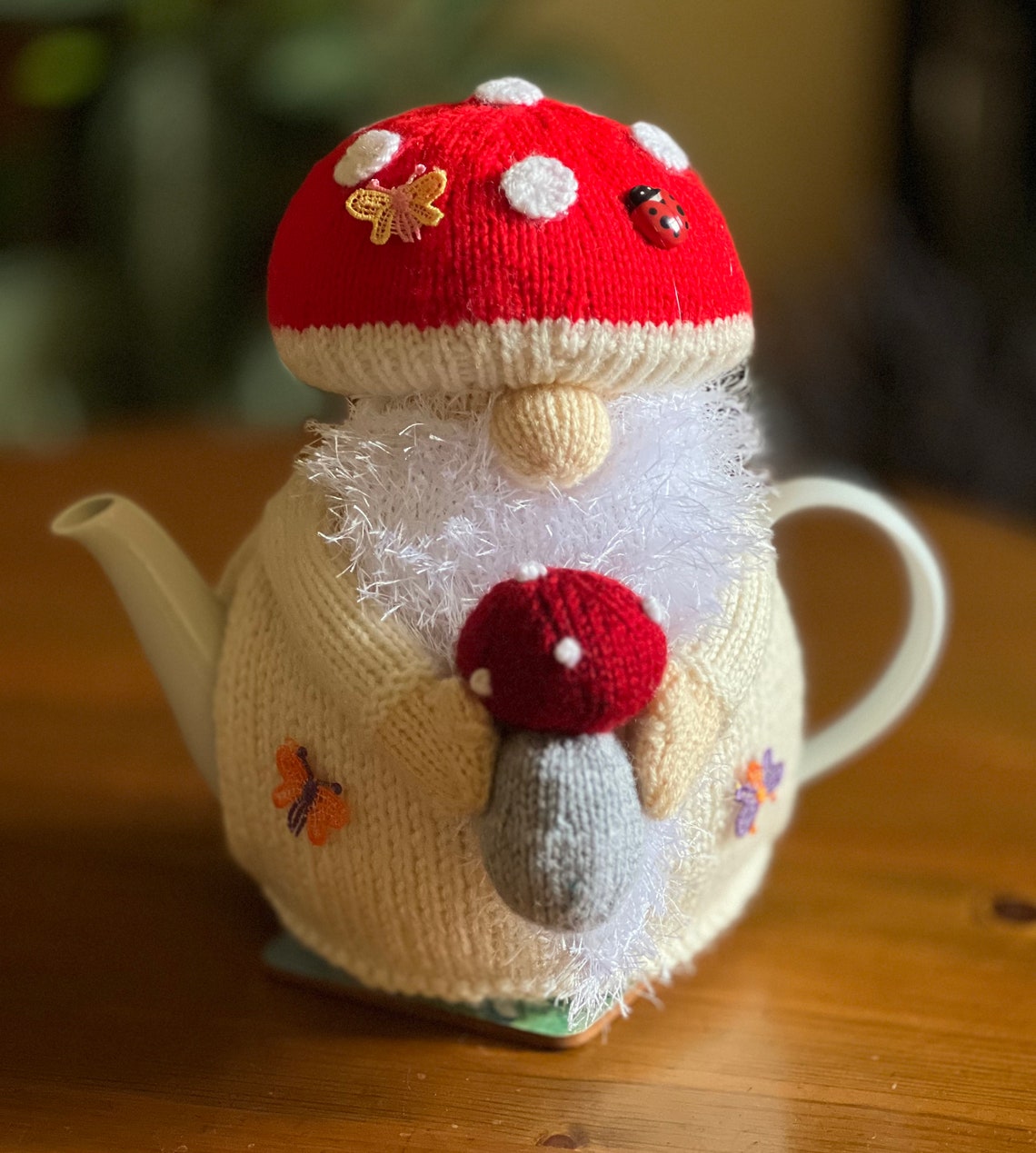 Toadstool Gonk Tea Cosy Knitting Pattern. PDF Digital - Etsy