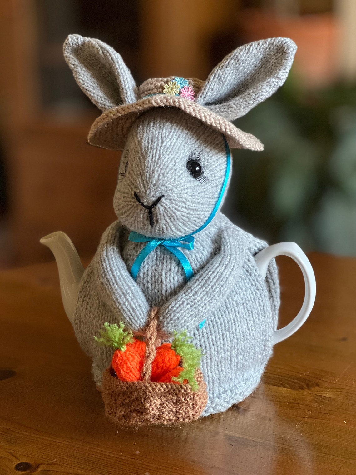 Tea Cosy Knitting Pattern. PDF Digital Download. Rowena Rabbit | Etsy