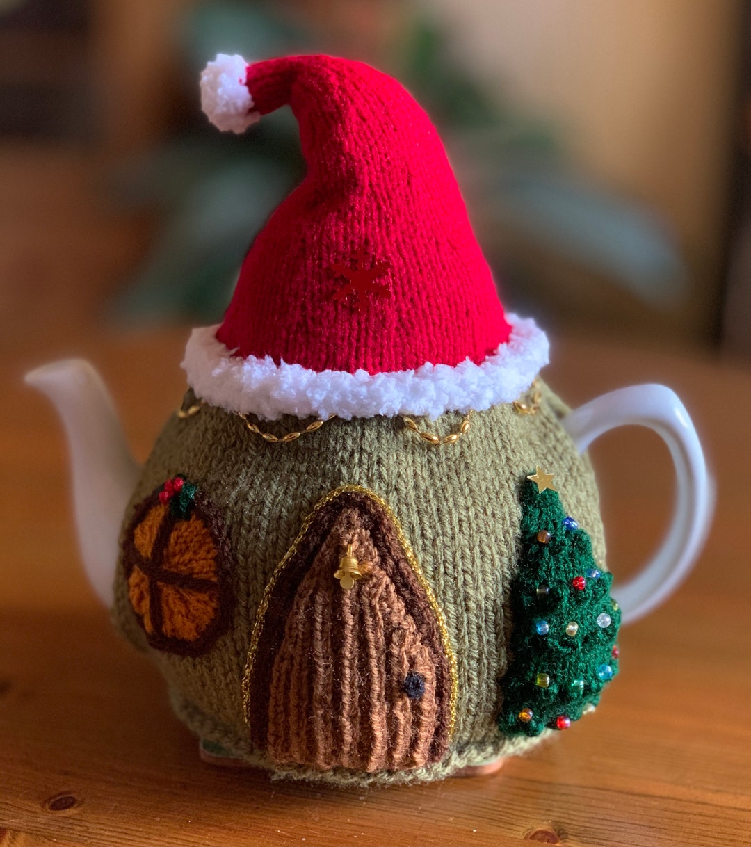 Tea Cosy Knitting Pattern. PDF Digital Download. Christmas Fairy House ...