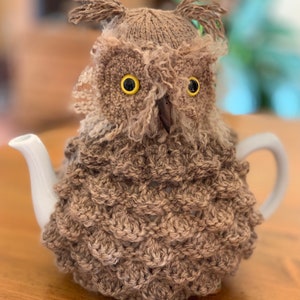 Tea Cosy Knitting Pattern. PDF Digital Download. ‘oliver’ the Owl Tea ...