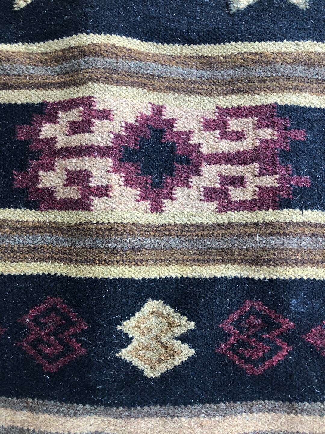 Dhurri Rug, Southwest Wool Rug, Dry Cleaned, Pacific Northwest, Cabin ...