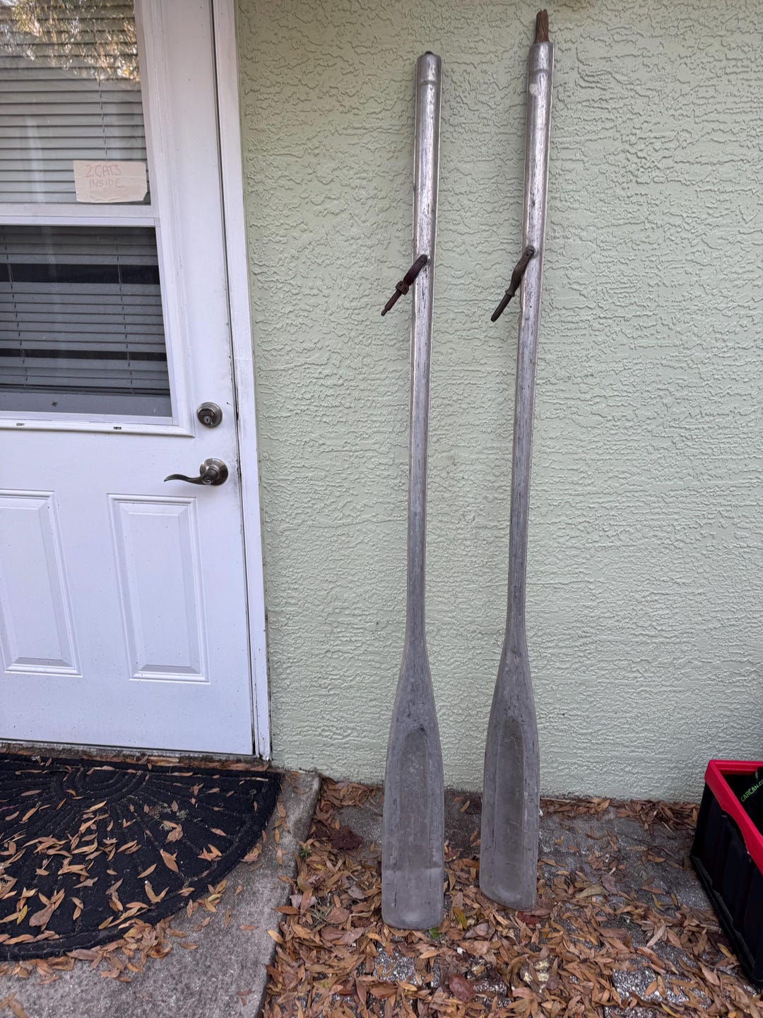 ALUMINUM OARS VINTAGE With Oar Locks 1950’s 1960’s Canoe Rustic Cabin ...