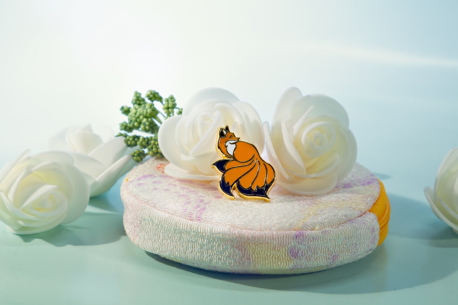 Kitsune Pin Yokai Forest Collection Kawaii Hard Enamel Pin - Etsy