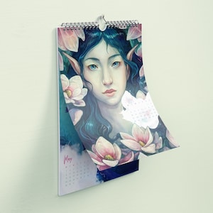 Fantasy Art Calendar for 2024 Mystical Monthly A3 Wall Planner - Etsy