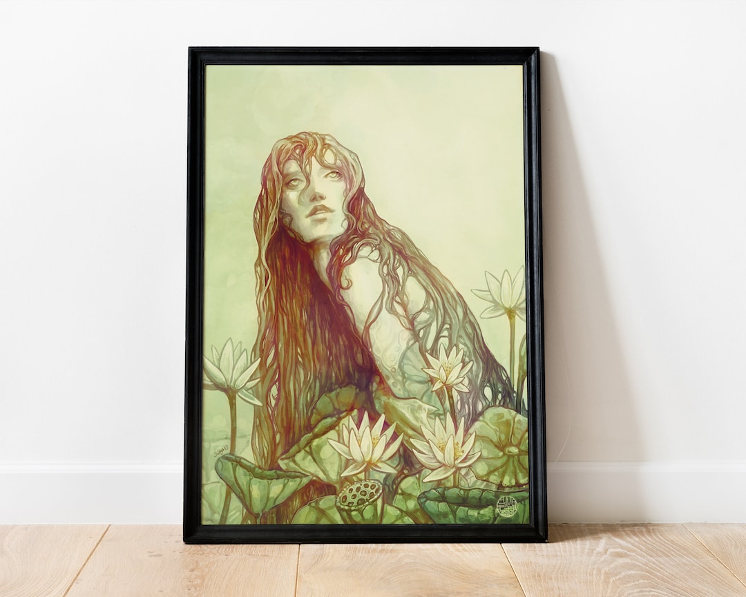 Fantasy Art Poster gaze Fairy Tale Fantasy Art Water Nymph Artwork ...