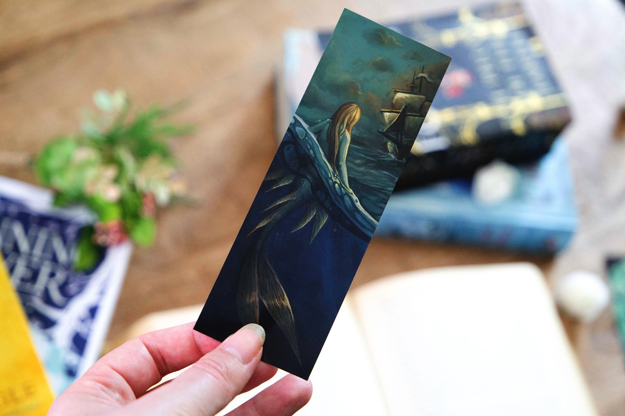 Mermaid Bookmarks Mythical Creatures Fantasy Art Bookmark - Etsy