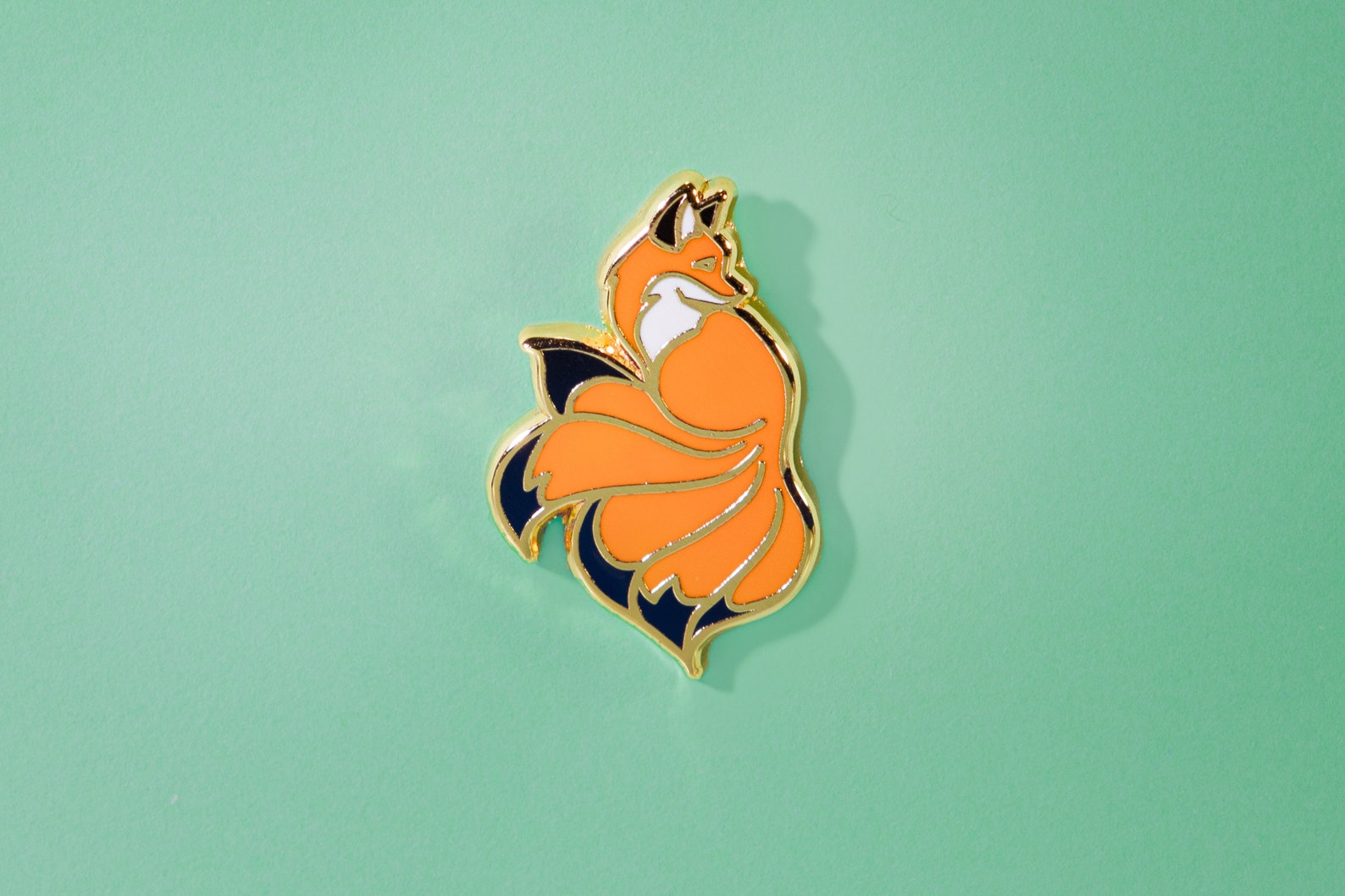 Kitsune Pin Yokai Forest Collection Kawaii Hard Enamel Pin - Etsy