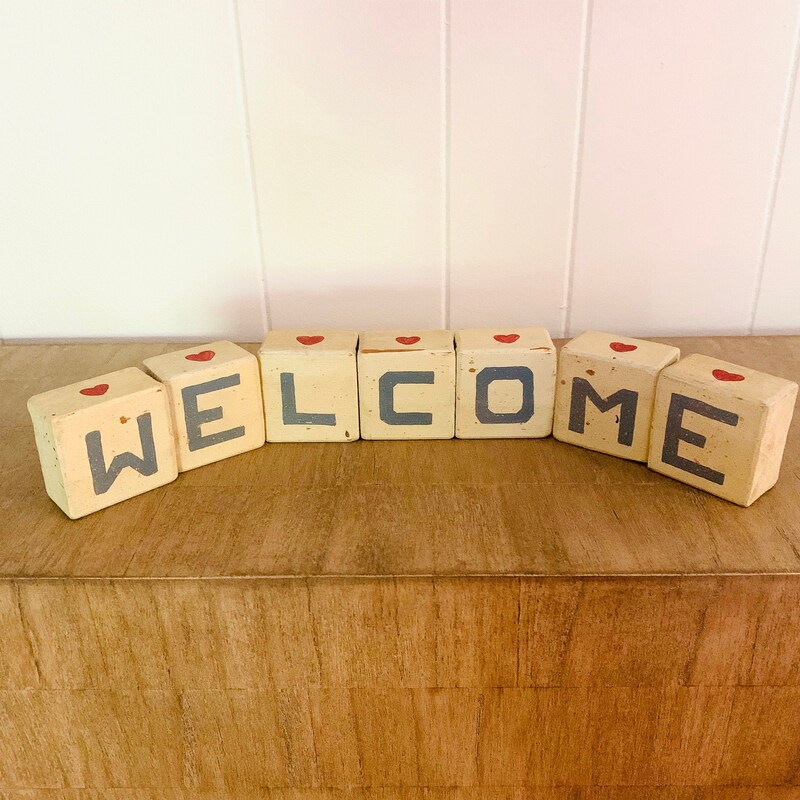 Painted Blocks - Etsy