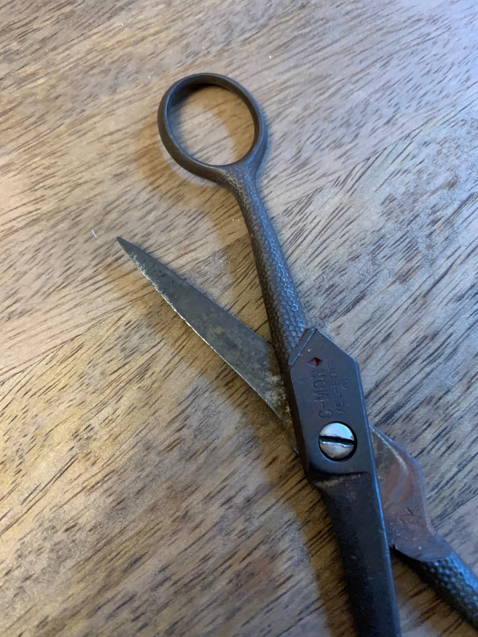 Vintage C-mon Vel-edge Barbers Scissors Peter J. Michels Made - Etsy
