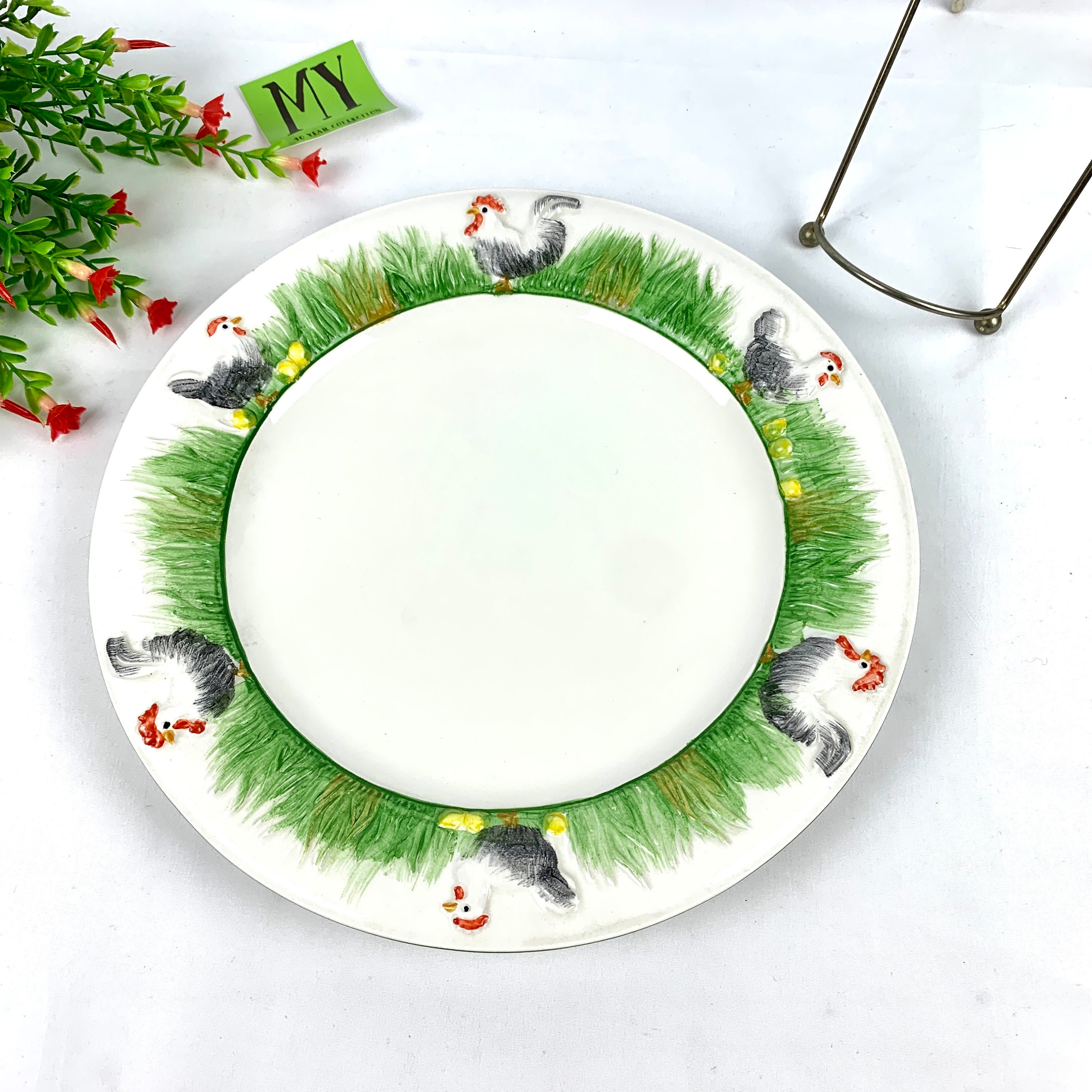 Vintage Made in Italy San Marco Ceramic Pottery Plate Rooster - Etsy