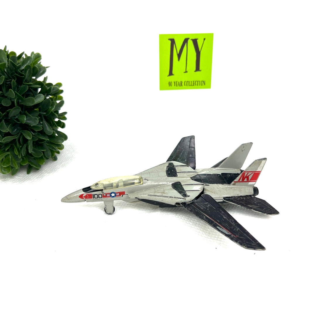 Vintage F-14 Jet Diecast Model: USS Enterprise, Wings Pop Out - Etsy