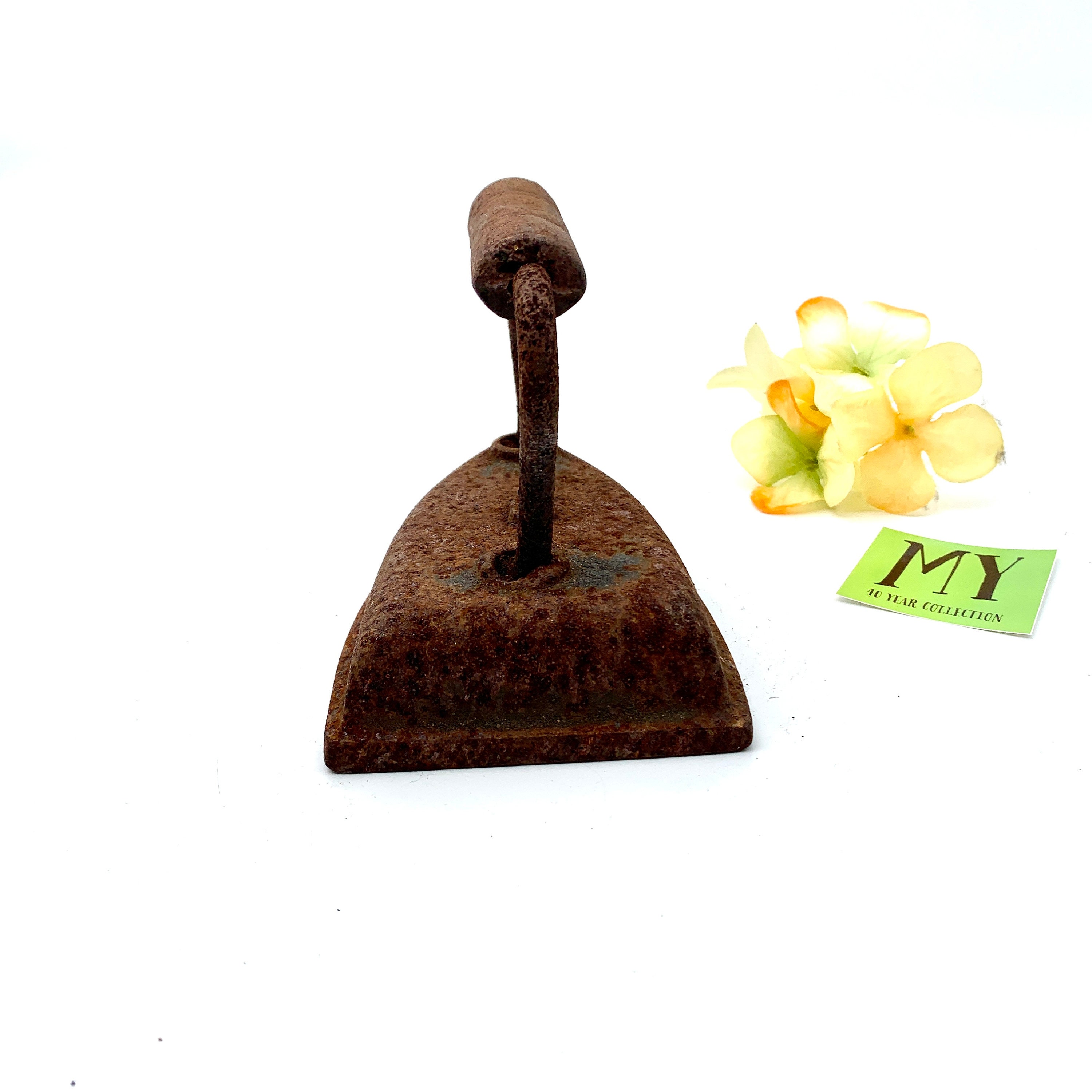 Antique Rustic Cast Iron Clothes Iron 6 Paperweight Prop | Etsy