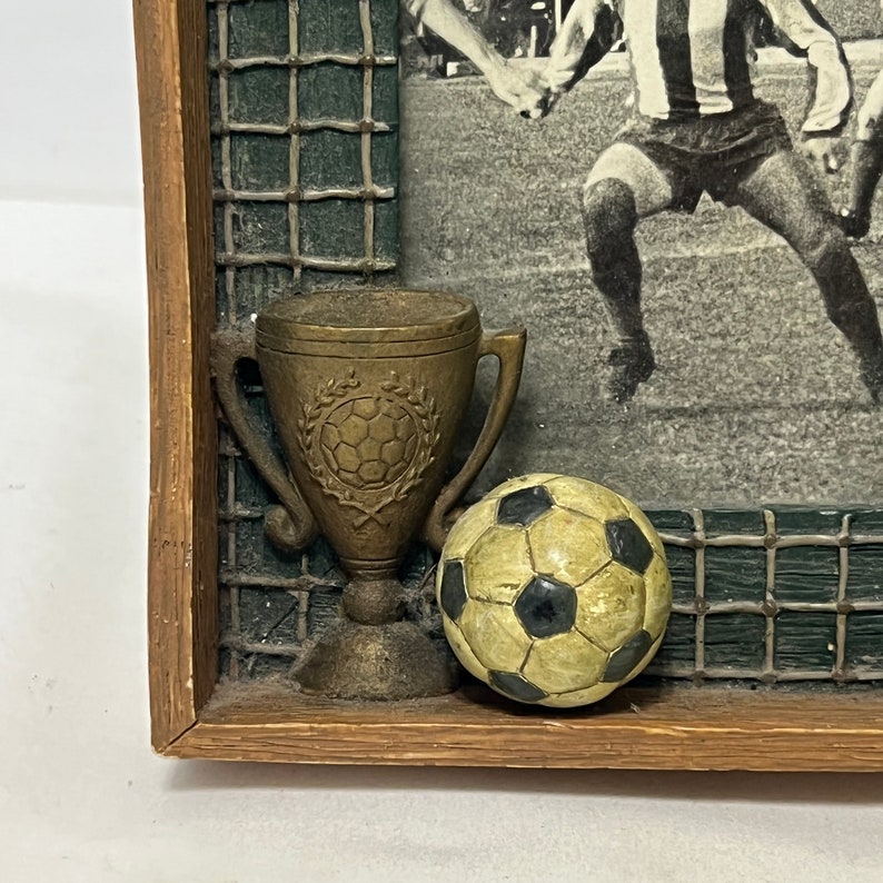 Vintage Russ Berrie Old Time Sports 3D Picture Frame Soccer - Etsy