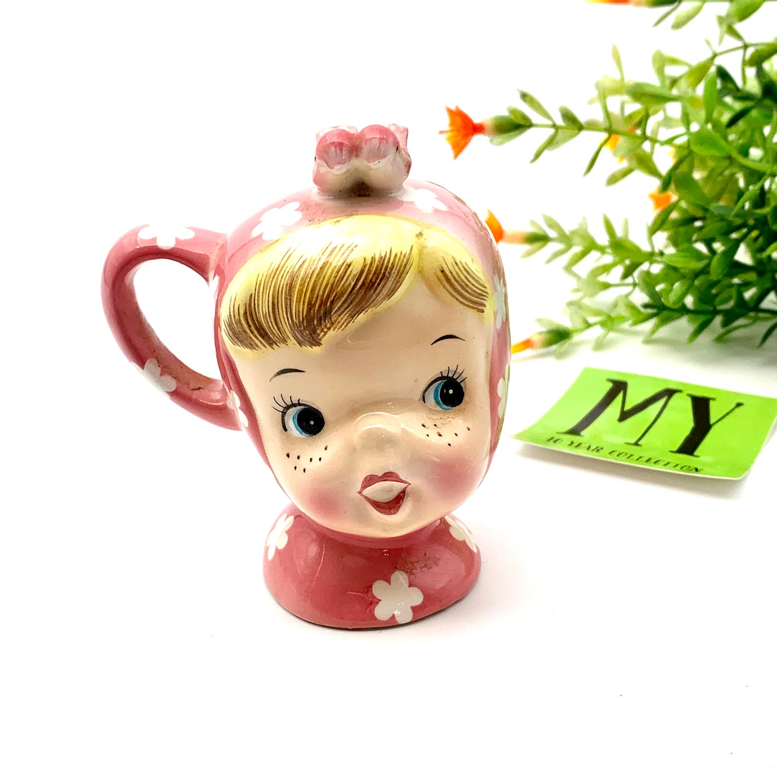 Vintage Napco Miss Cutie Pie Girl in Pink Pepper Shaker ONLY - Etsy