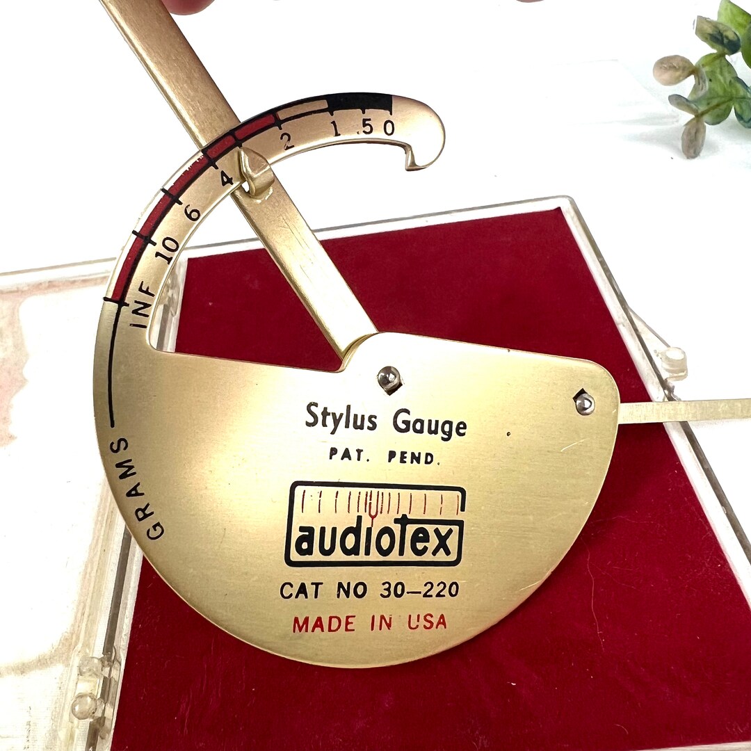 Vintage Audiotex Stylus Gauge: Turntable Cartridge Scale (damaged Box ...
