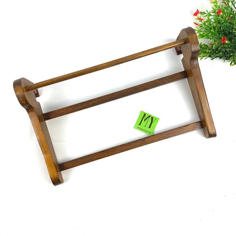 Vintage Solid Wood Hanging Rack Clothes Rack for Chair Wooden | Etsy