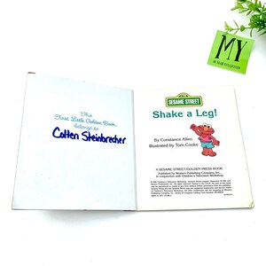 1991 Sesame Street Shake a Leg by Constance Allen A First Golden Book ...