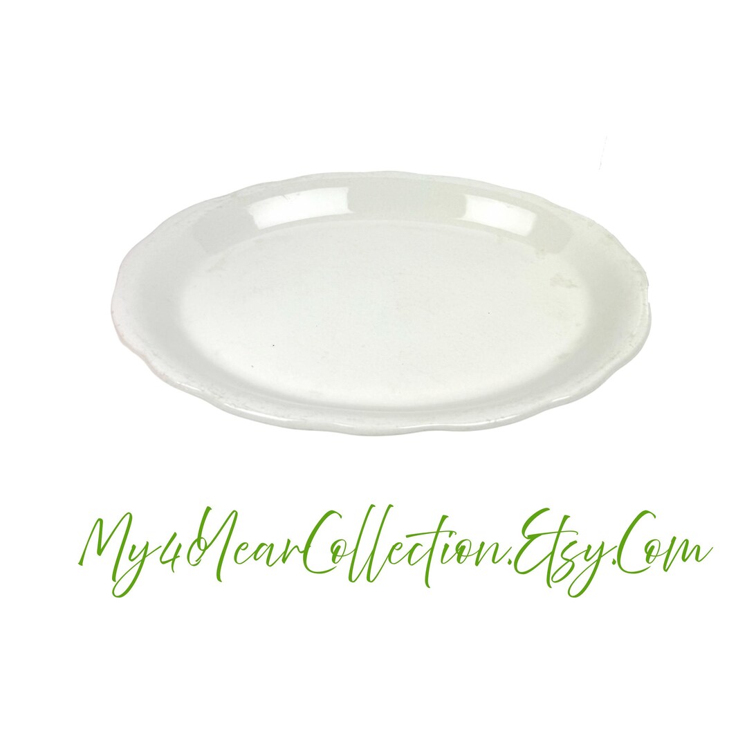 Vintage Ultima China Serving Platter – White Ceramic, Shabby Chic ...