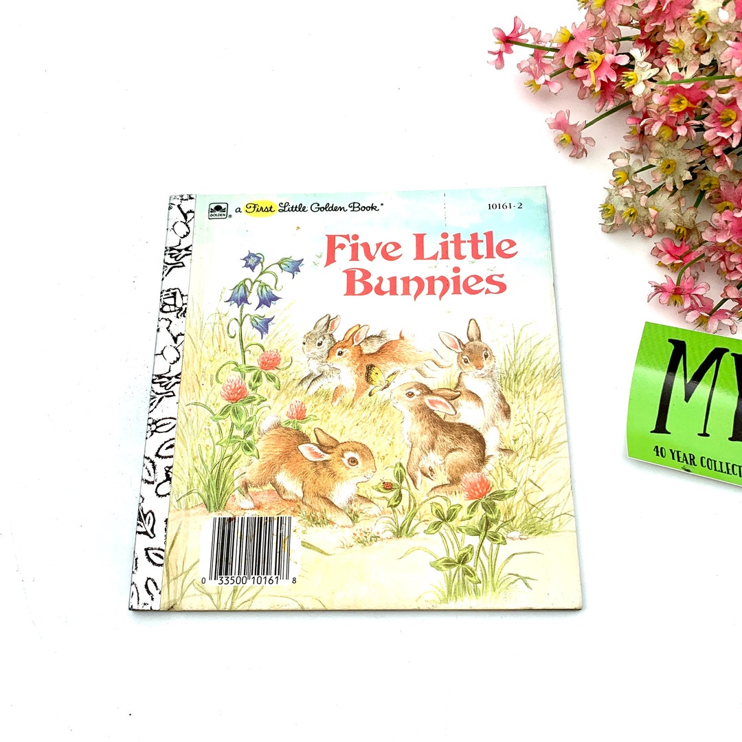 Five Little Bunnies: Vintage First Little Golden Book, 1975 - Etsy