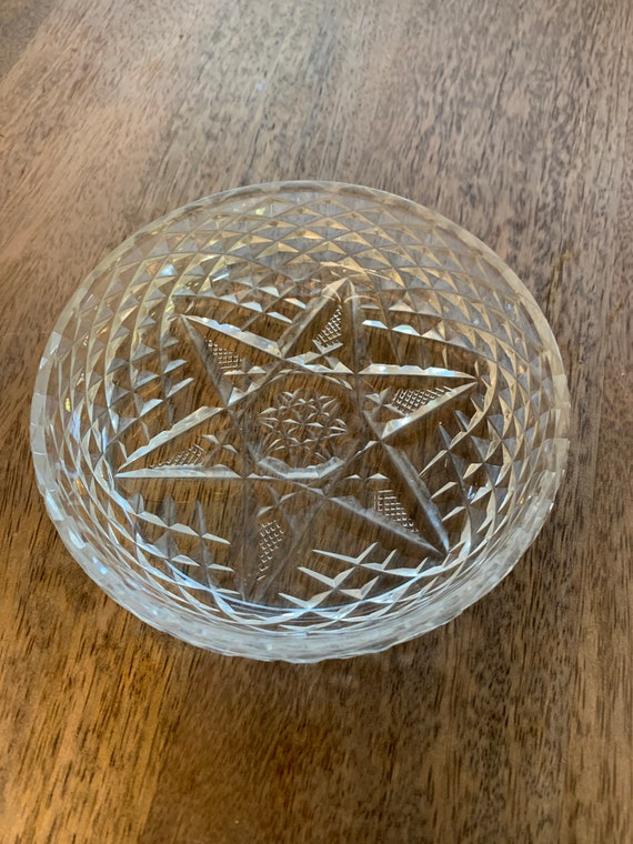 Vintage Clear Glass Star of David Dish – Pressed Glas… - Gem