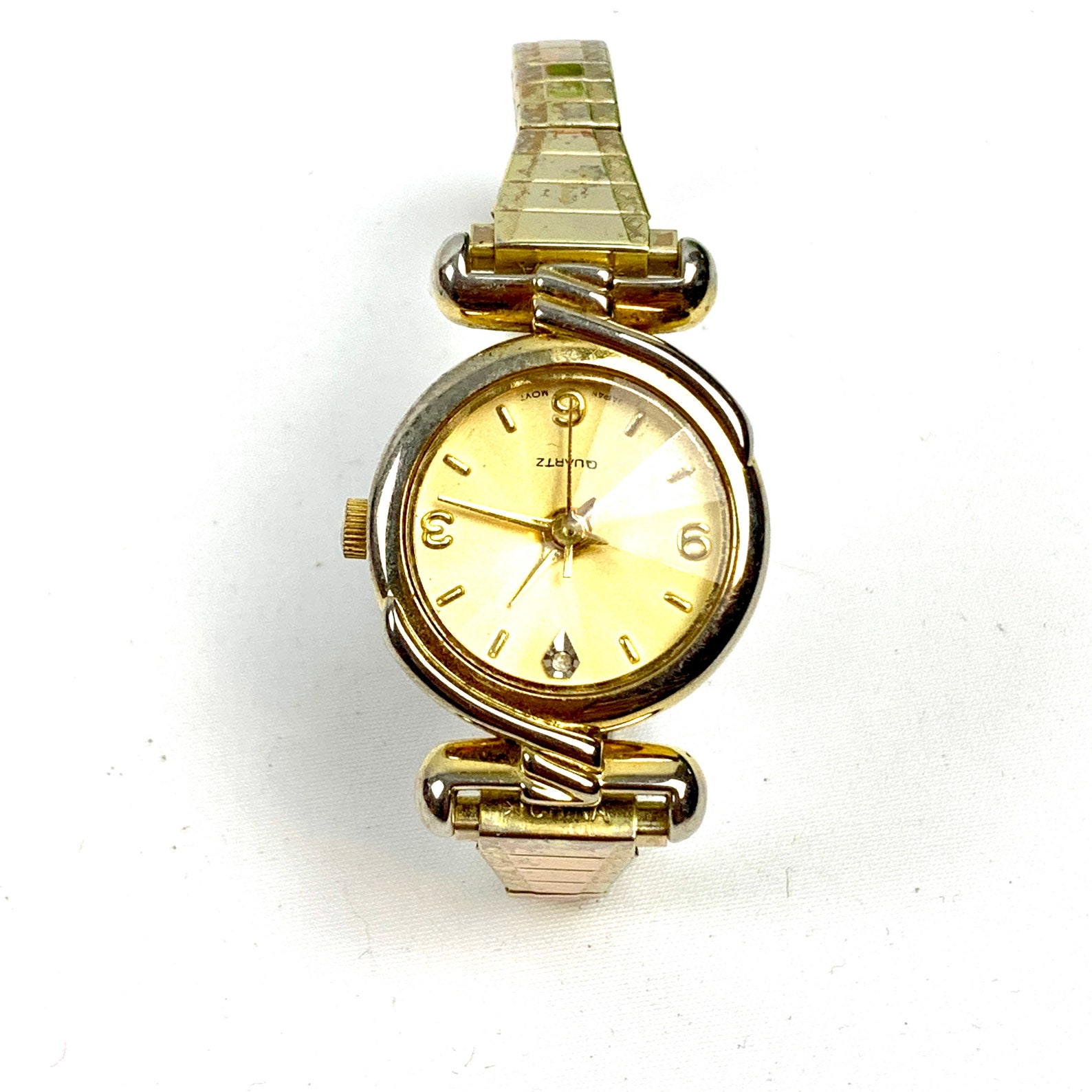 Vintage Ladies Quartz Japan Movement Watch Two Tone Expandable - Etsy