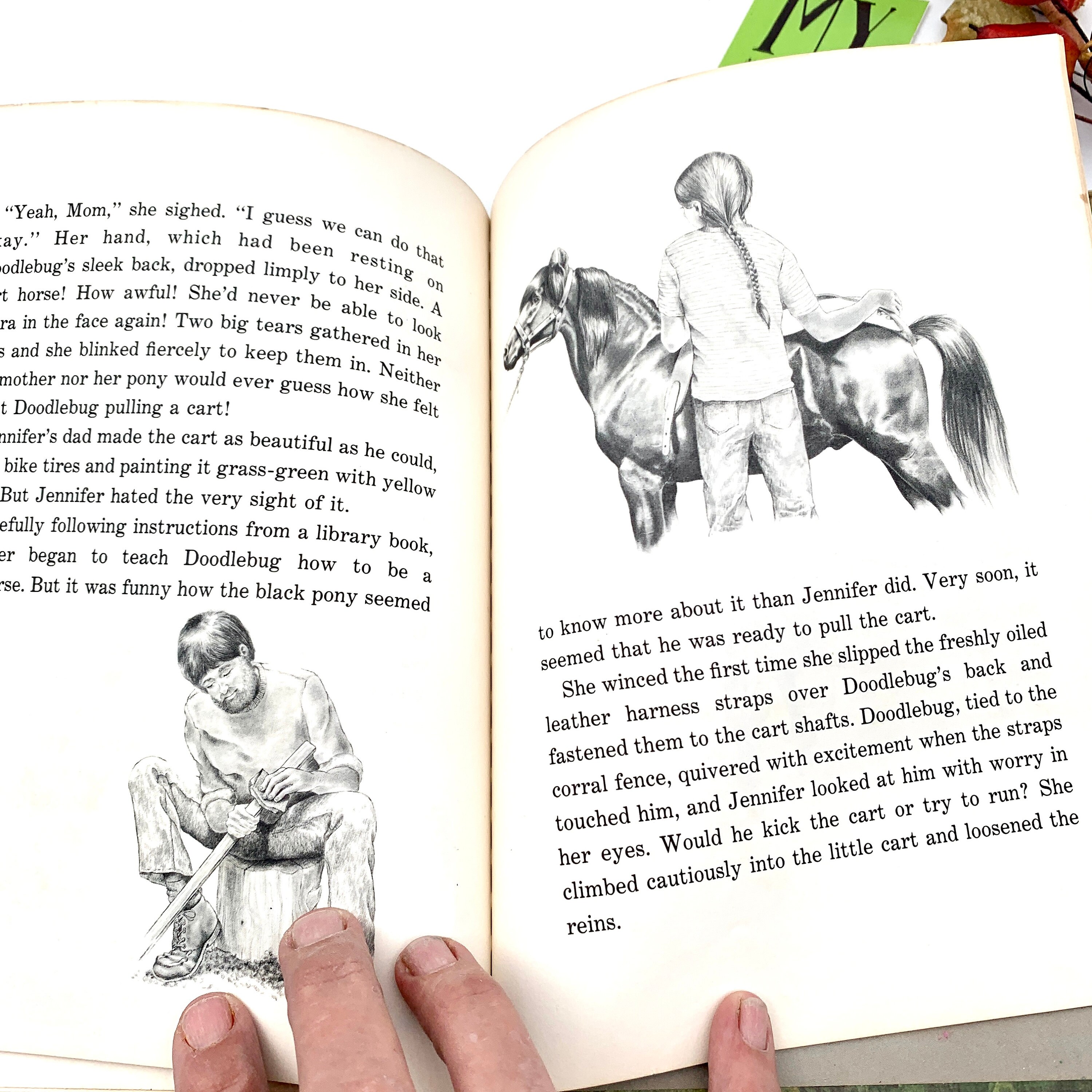 1977 Doodlebug Children's Vintage Book about a Horse Book | Etsy