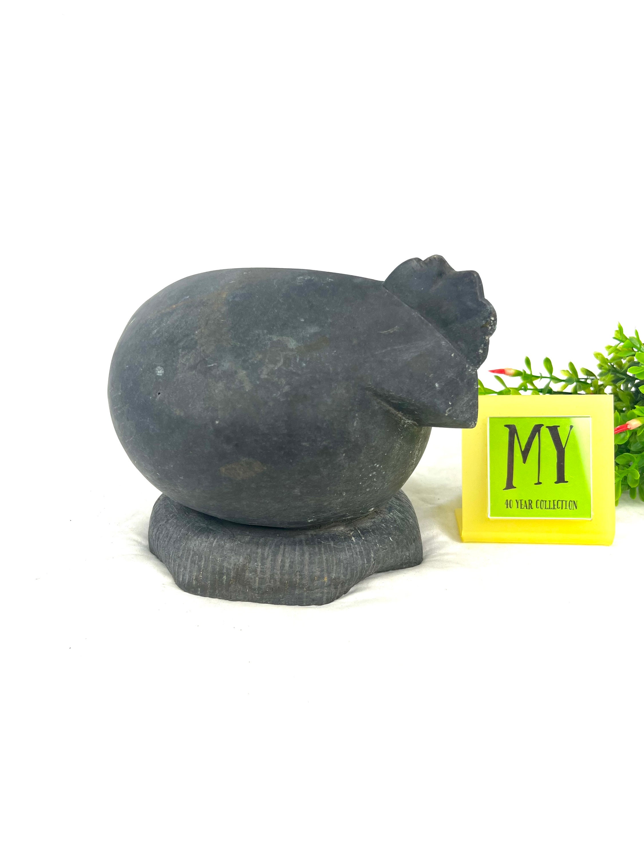 Rare Vintage Solid Brass Hen - Chicken Hen - Yard Decor ...