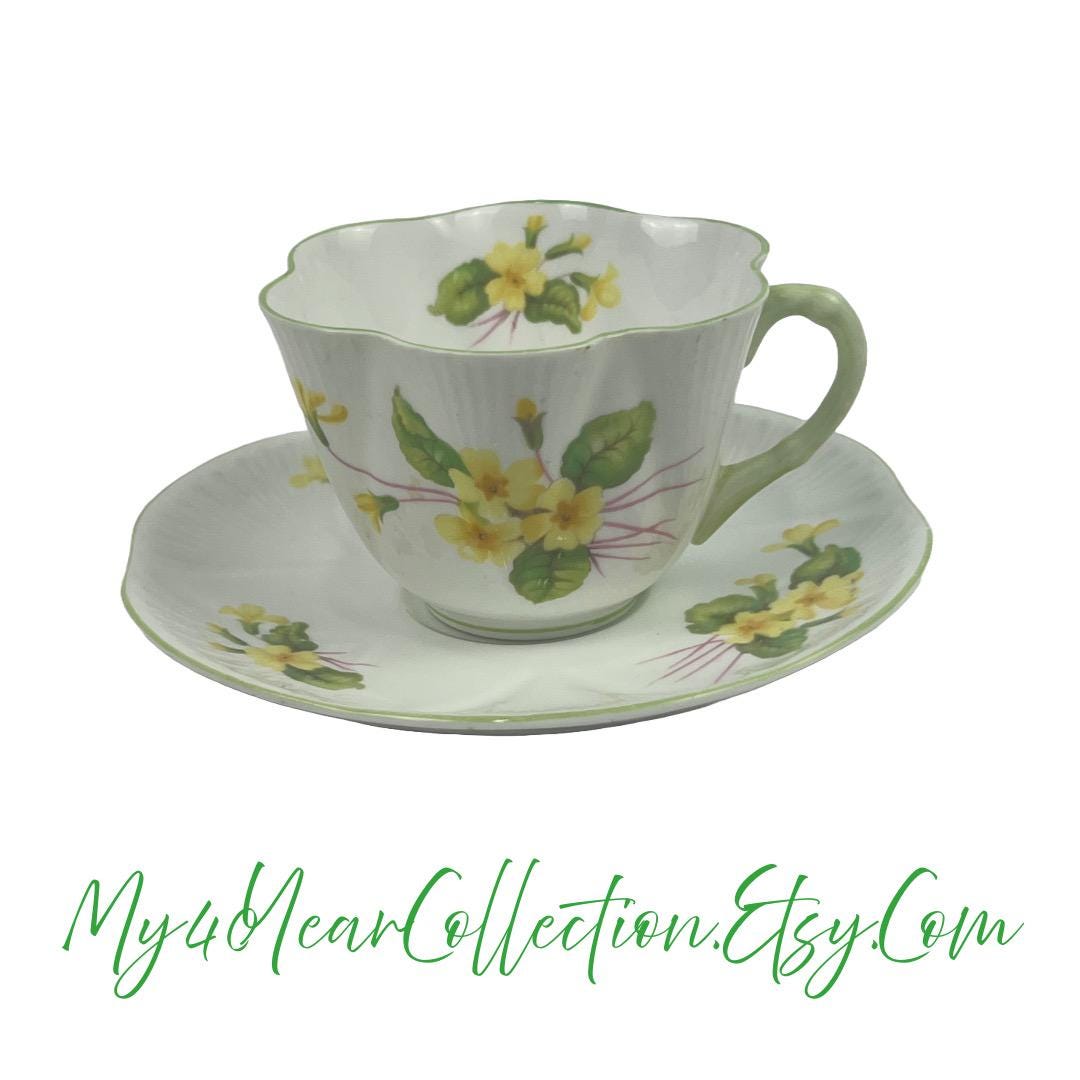 Vintage Cup and Saucer - Shelley Fine Bone China Primrose - Made in ...
