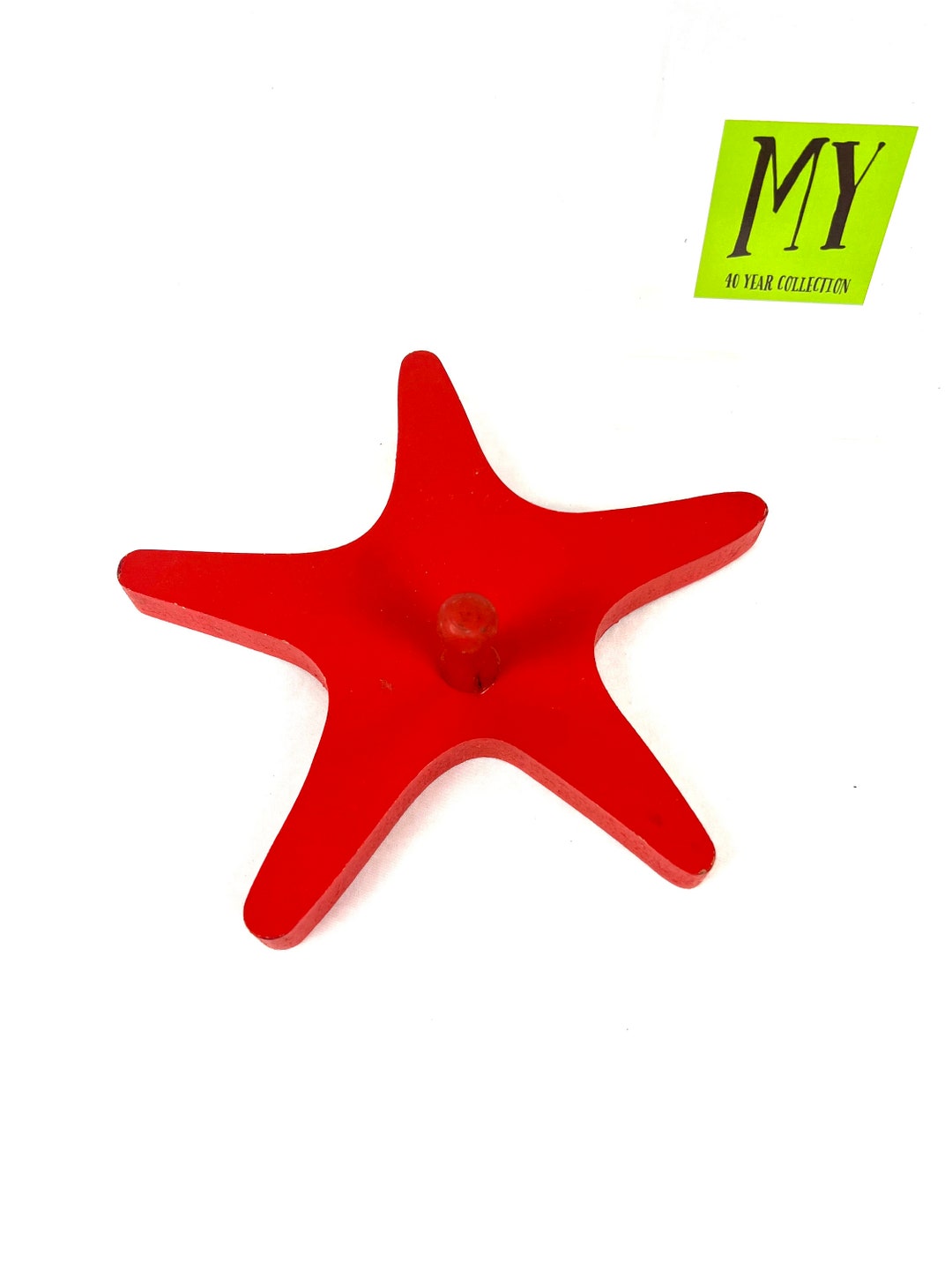 Vintage Red Wood Star Wall Hook - Nautical Decor - My40yearcollection ...