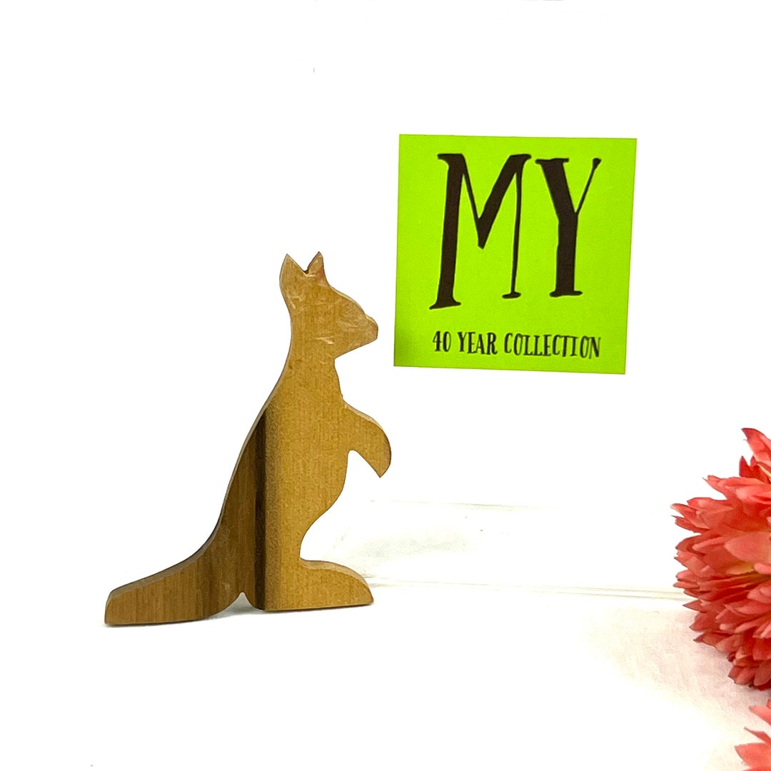 Vintage Refrigerator Magnets - Kangaroo - Wooden Cut Out Kangaroo ...