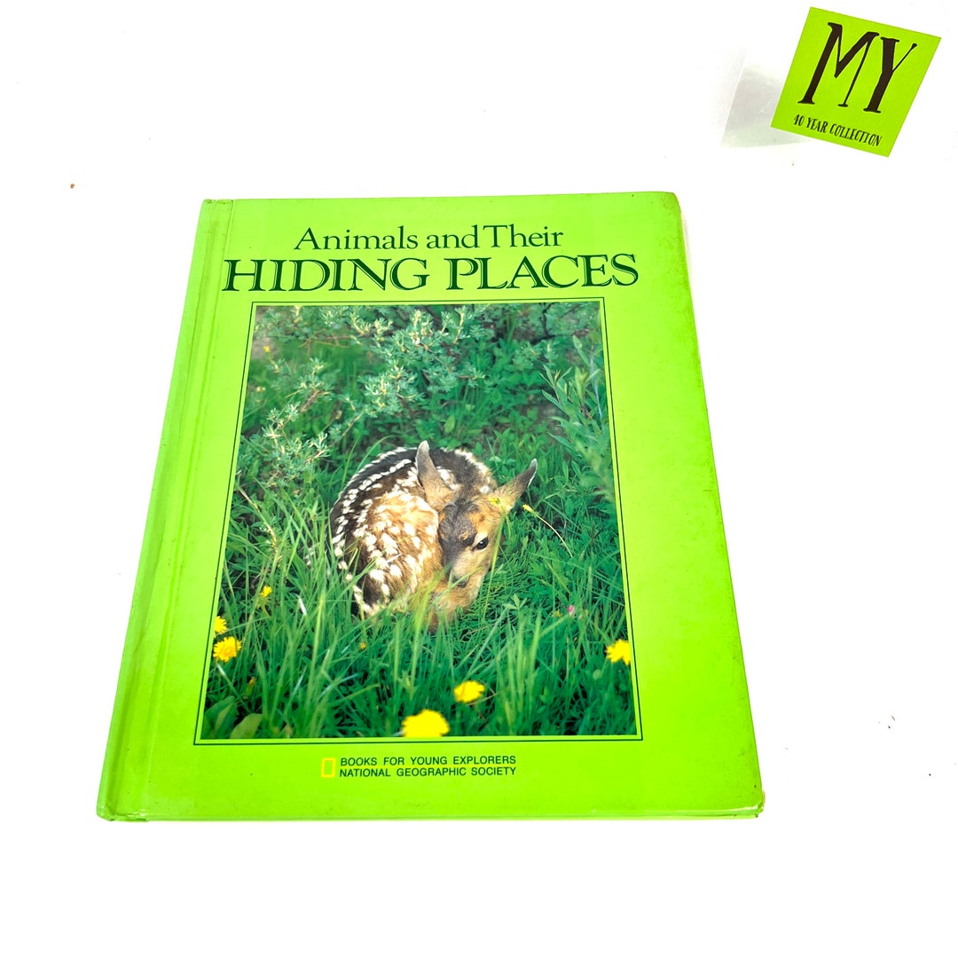 1986 Animals and Their Hiding Places by Jane Mccauley Hardcover Book ...