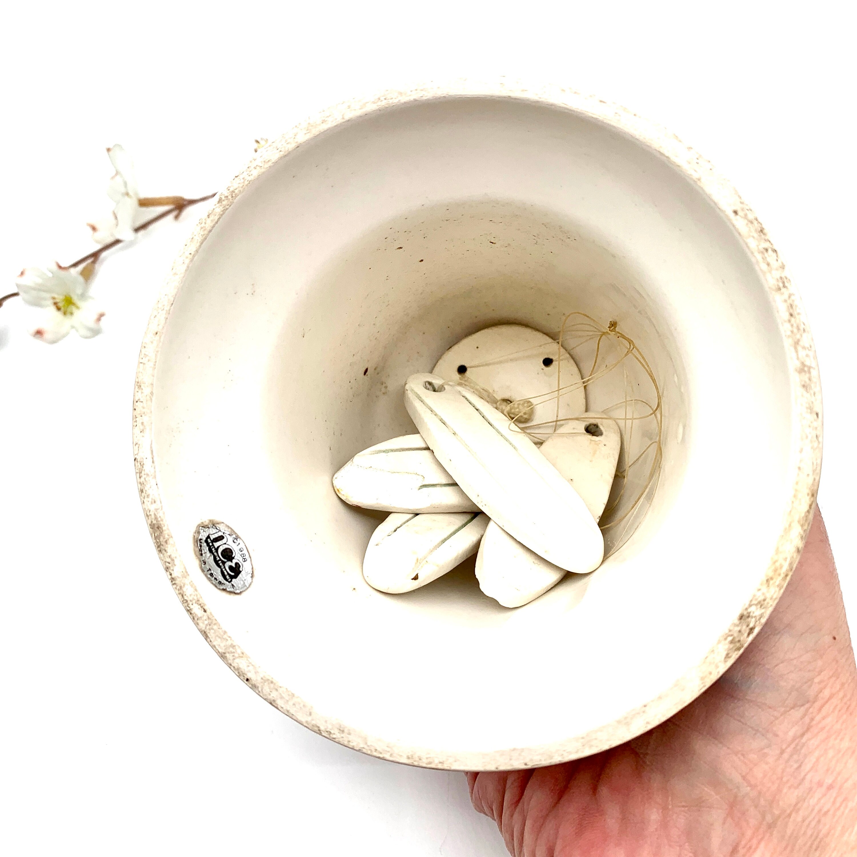 Vintage NCE Porcelain Wind Chimes Garden Bell Wind Chime 1988 - Etsy