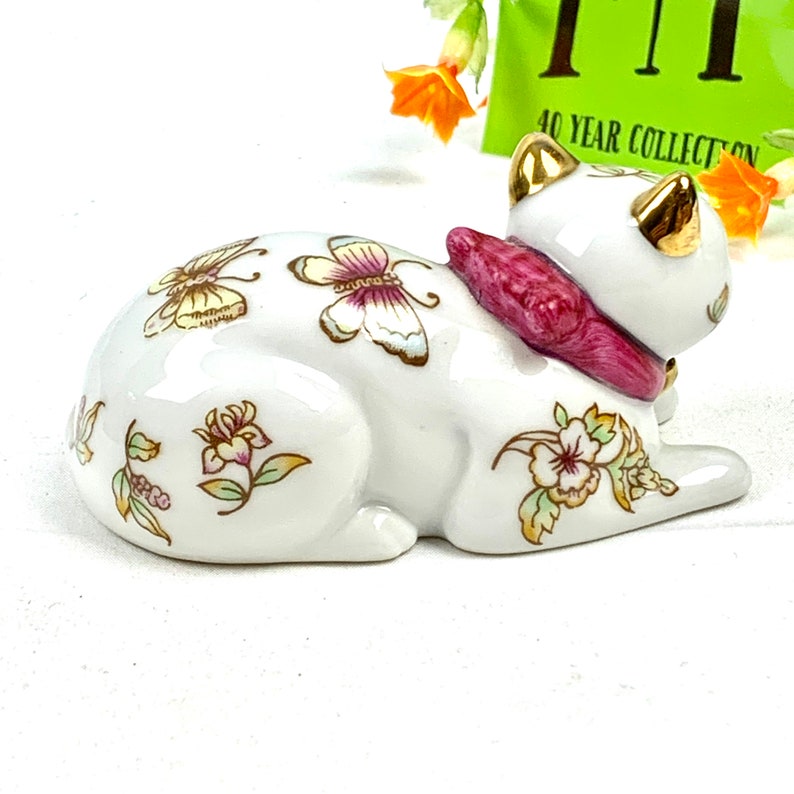 Vintage Franklin Mint Satsuma Cat Curio Cabinet Cat Figurine | Etsy