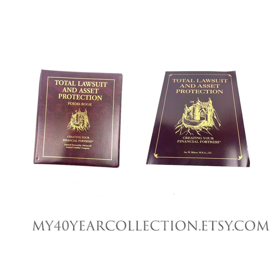 Vintage - Total Lawsuit and Asset Protection Bundle - Book and Forms ...