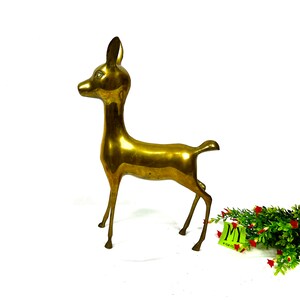 Beautiful Vintage Brass Doe Sculpture Brass Fawn Deer ...