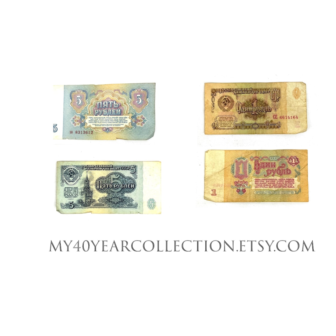 Vintage Soviet Ruble Banknotes – 1960s Discontinued Currency - Etsy