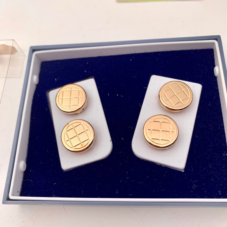 Vintage Button Toppers by Swank Gold Tone Jewelry Button | Etsy