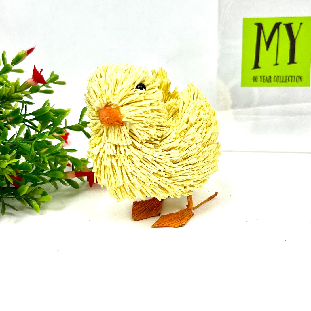 Vintage Sisal Duck Figurine: Easter Spring Decor - Etsy