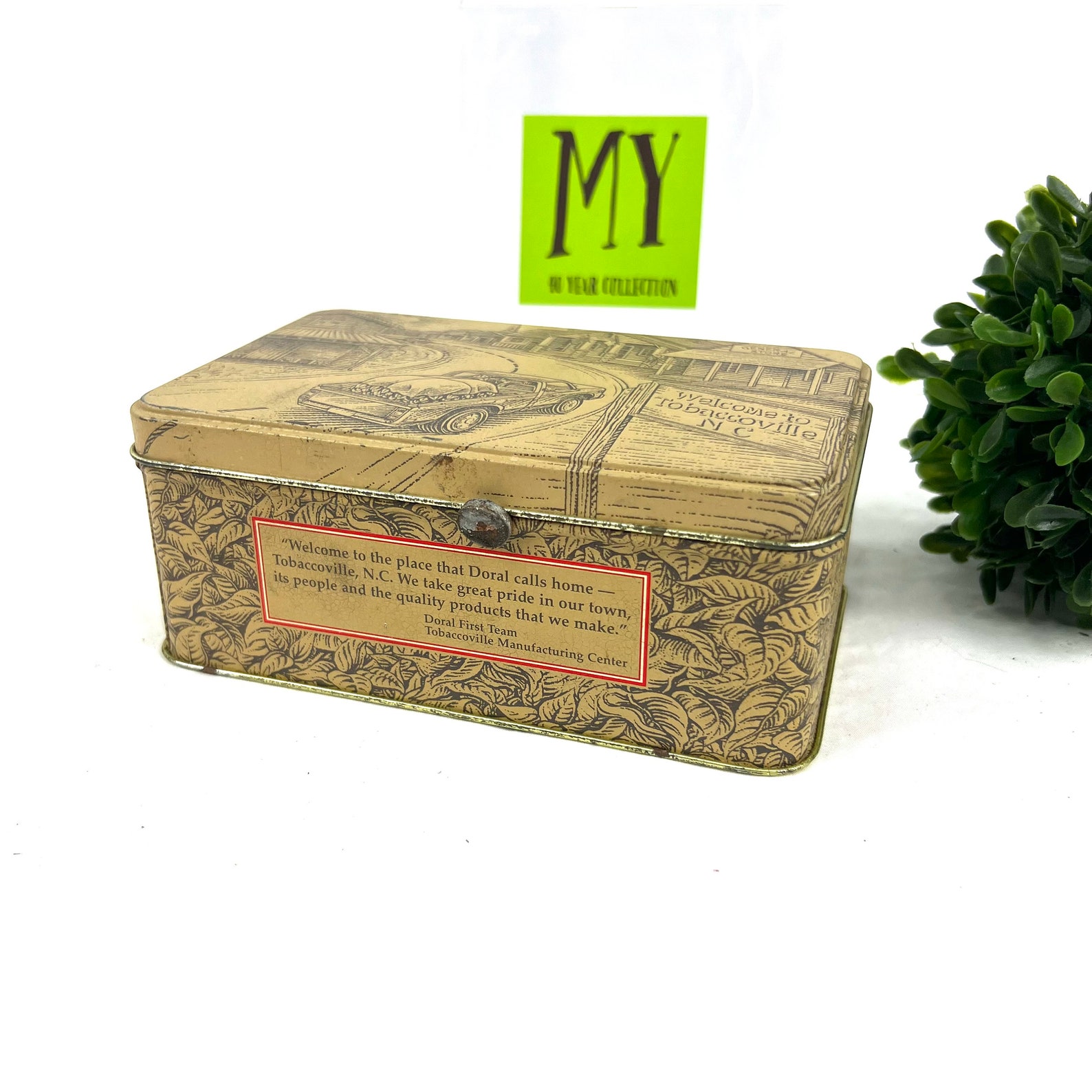 Vintage Doral Tin Canister: Tobaccoville NC Collector's Edition - Etsy