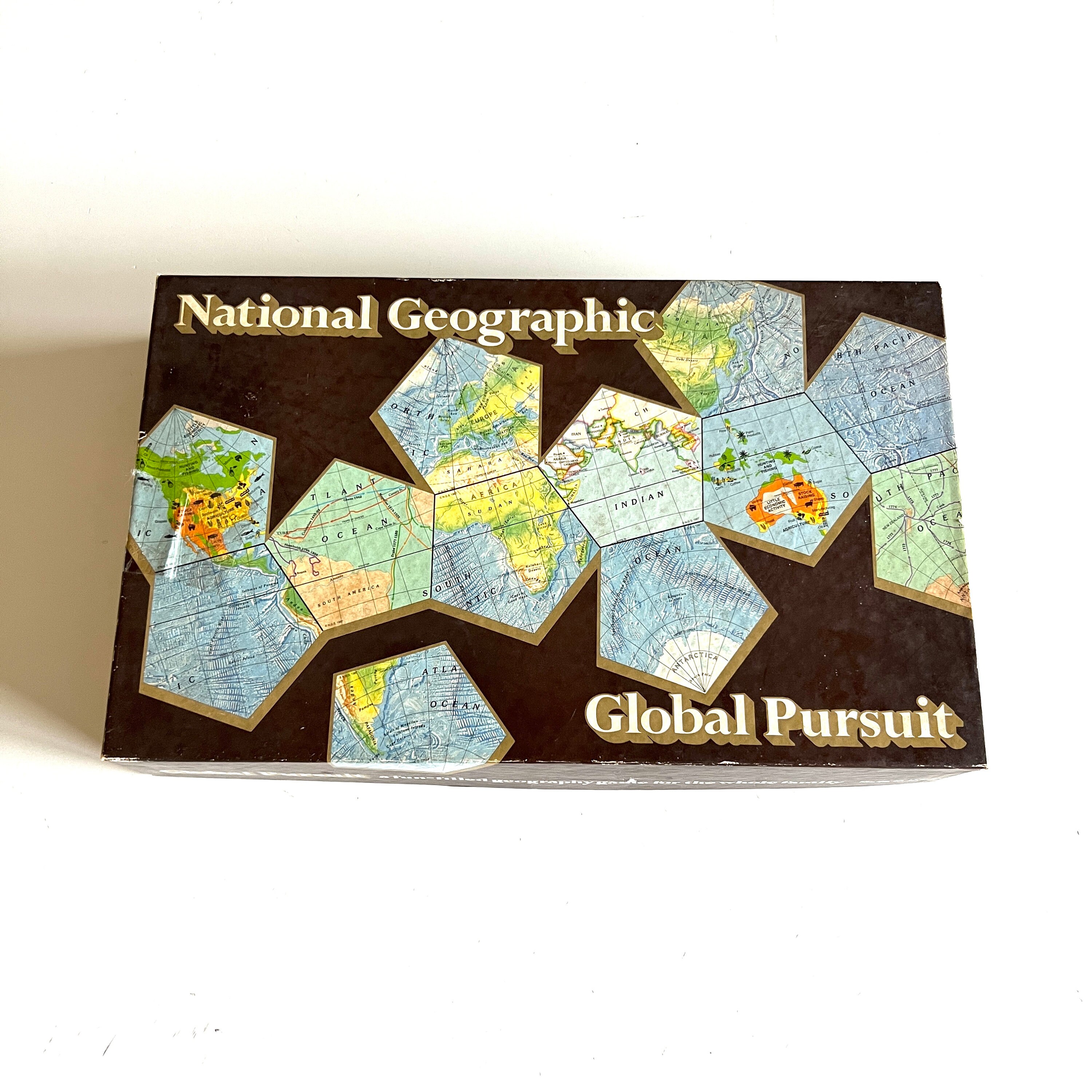 Vintage 1987 National Geographic Global Pursuit Trivia Board - Etsy