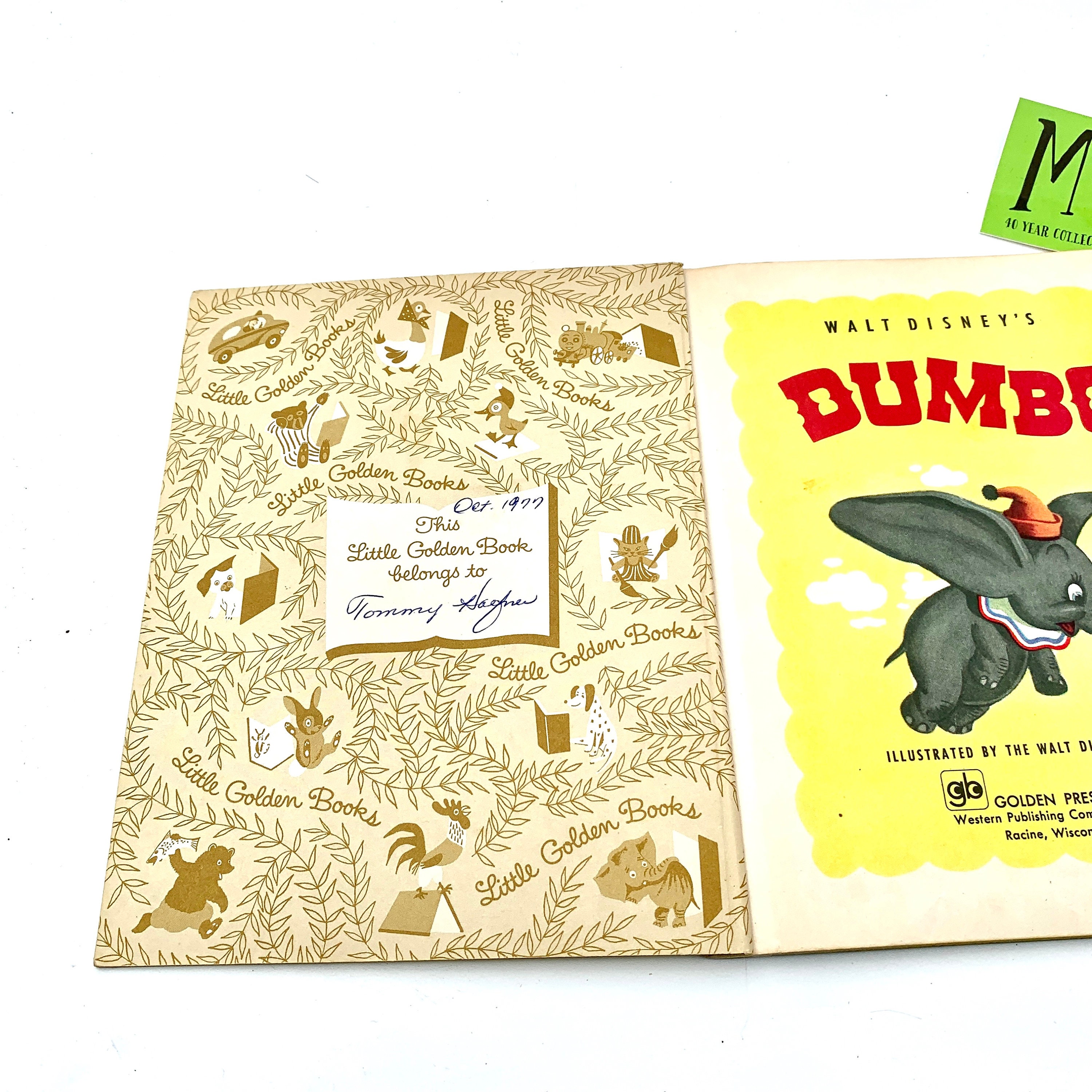 1976 Walt Disneys Dumbo Hard Cover Book a Little Golden Book | Etsy