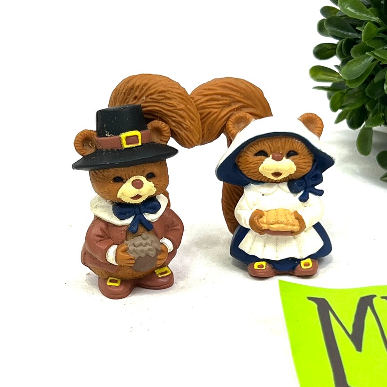 Precious Vintage Hallmark Heartline Boy and Girl Pilgrim - Etsy