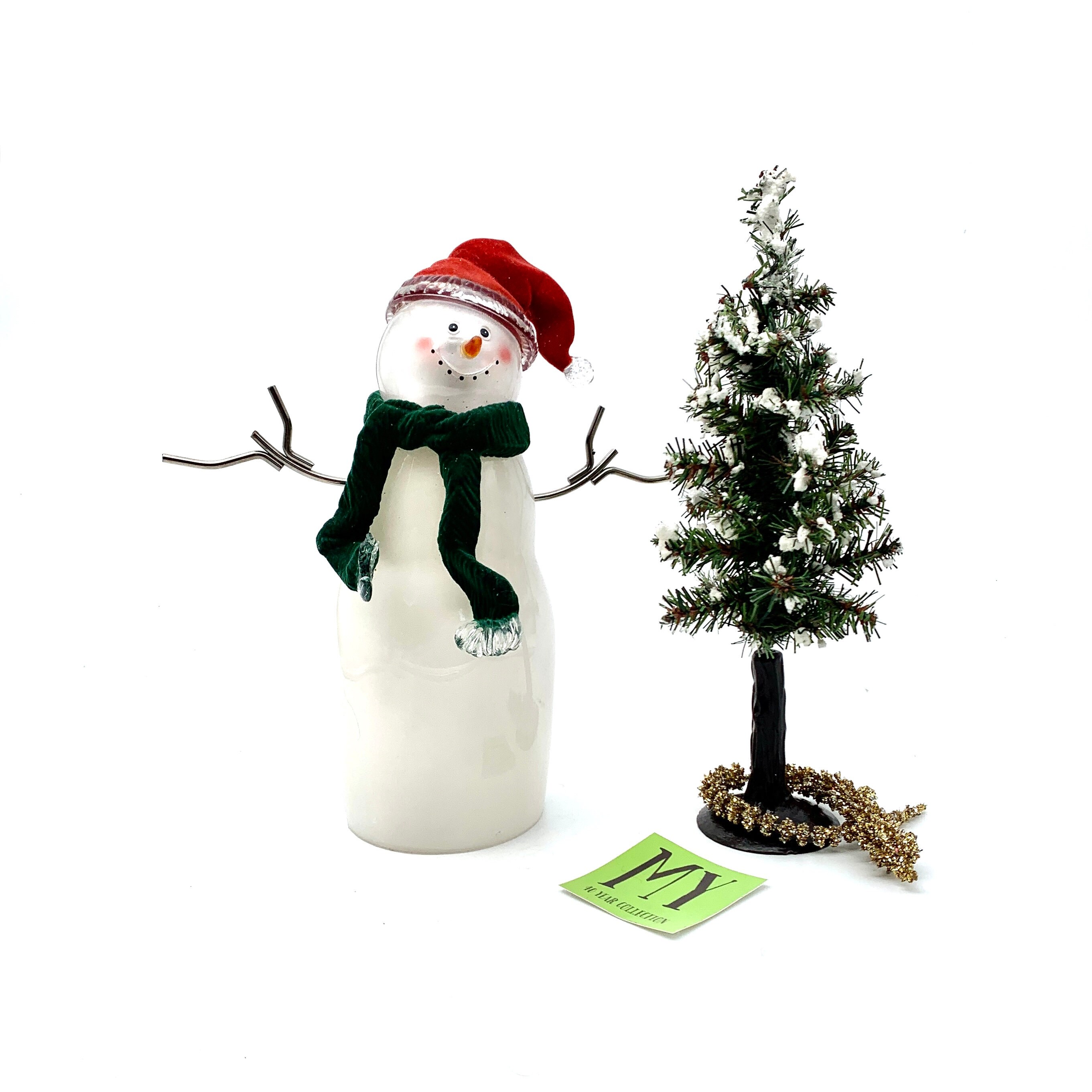 Vintage Snowman Ornament Acrylic Snowman With Metal Arms and - Etsy