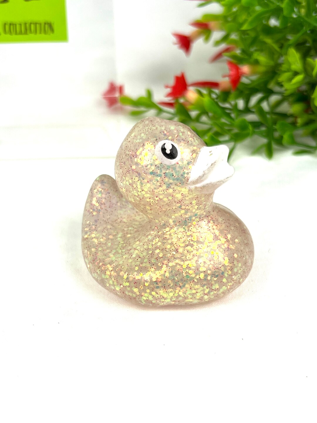 Vintage Toy - Rubber Ducky - Glittery Pink Sparkley Rubber Duck ...