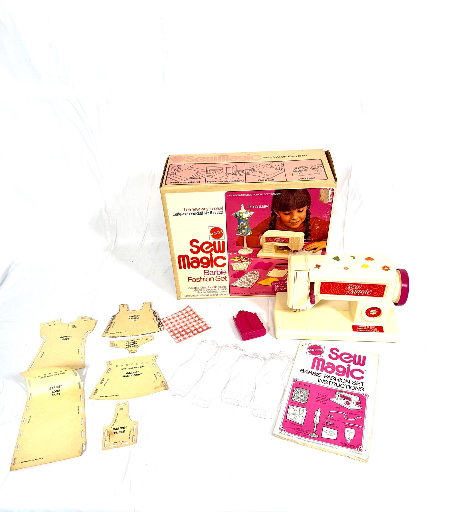 Vintage Mattel Sew Magic Barbie Fashion Set Sewing Machine Kit 1973 - Etsy