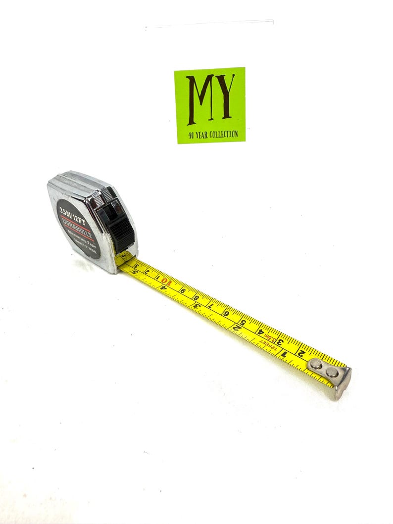 Vintage Durabuilt 12ft Measuring Tape, 3.5m Metal Pocket Tape With Belt ...