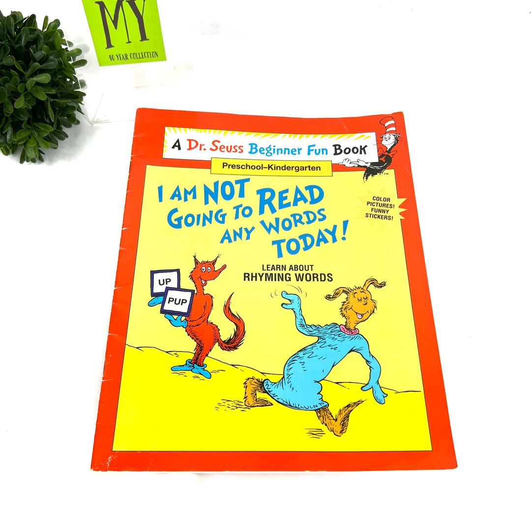 1995 Dr. Seuss Rhyming Words Workbook: Beginner Fun Book - Etsy