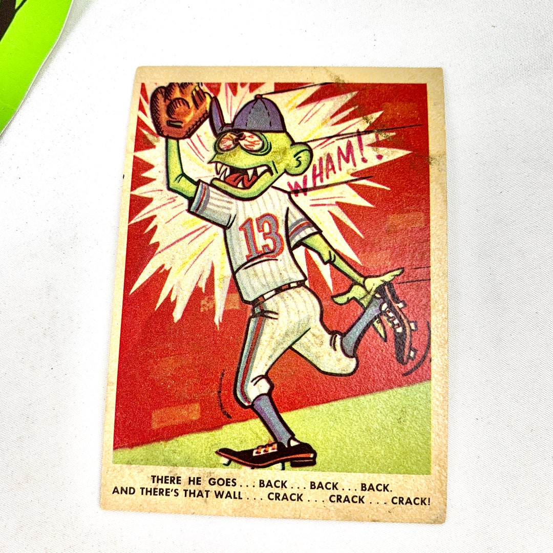 Vintage Baseball Weirdo-ohs Card #23 Bones Back Back Fleer Corp ...